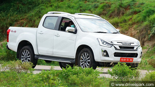 Spy Pics: Isuzu V Cross BS6 Production Ready Pickup SUV Spotted Testing ...