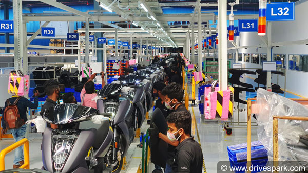 Ather Electric Scooter Manufacturing Plant Hosur: Images, Production ...
