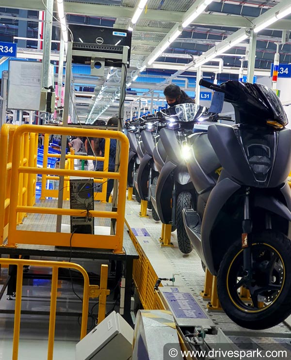 Ather Electric Scooter Manufacturing Plant Hosur: Images, Production ...