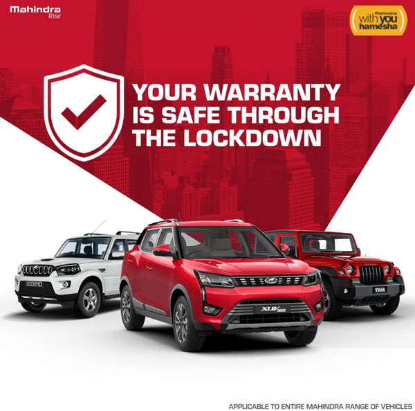 Mahindra Extends Its Warranty & Free Service Period On Its Entire Range ...