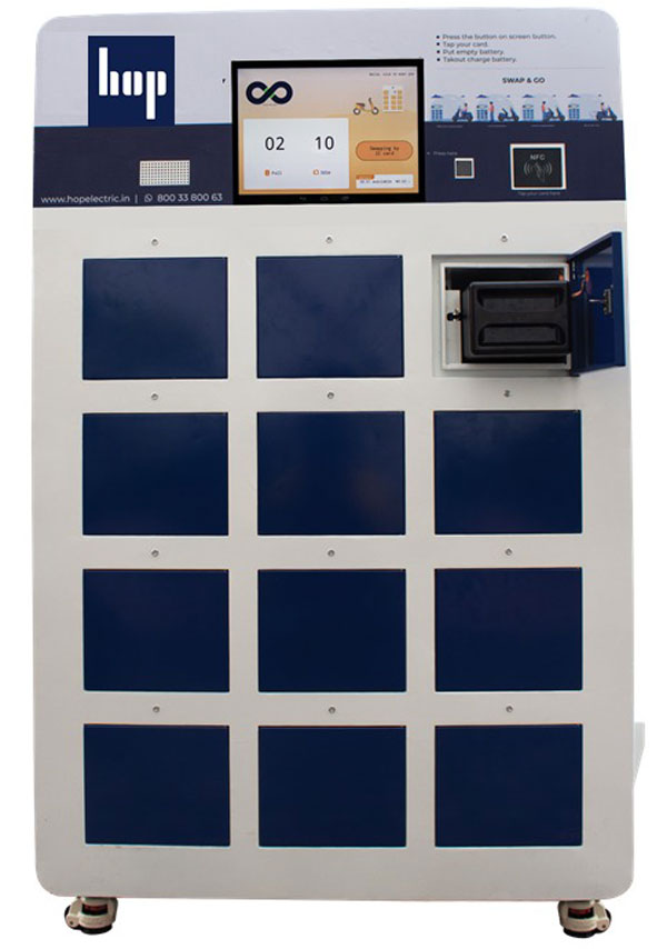 India’s First Electric Scooter Battery Swapping & Charging Station ...