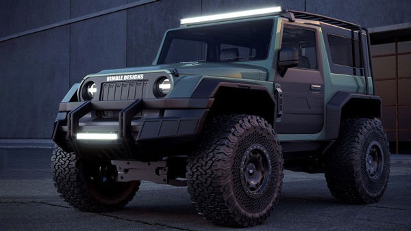 Mahindra Thar EV Renderings Surface: All-Electric Mahindra Thar Looks ...
