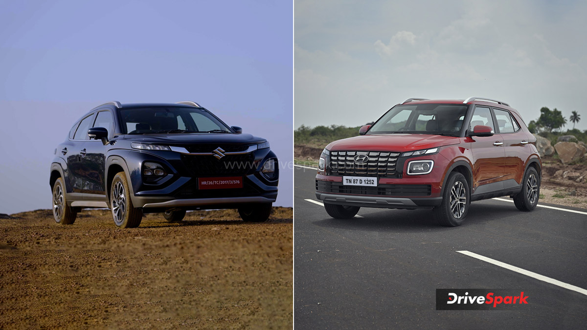 Maruti Suzuki Fronx Turbo Vs Hyundai Venue Turbo – Price, Powertrain ...