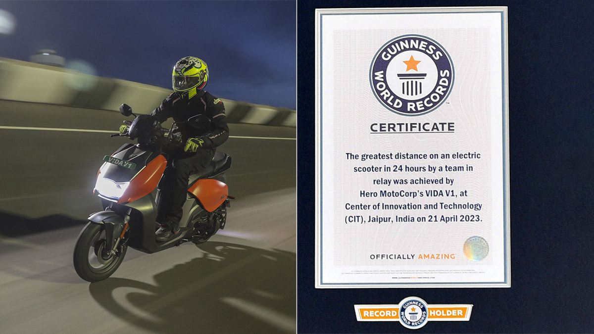 Hero Vida V1 Sets Guinness World Record - Greatest Distance On An ...