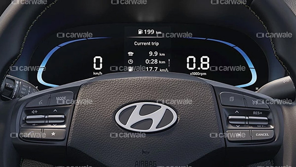 Hyundai Exter Interior Images Leaked – Fully Digital Instrument Cluster ...