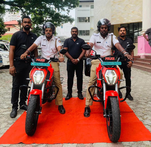 Kerala Police Adopts Revolt Electric Motorcycles On World Environment Day - On A Green Mission ...