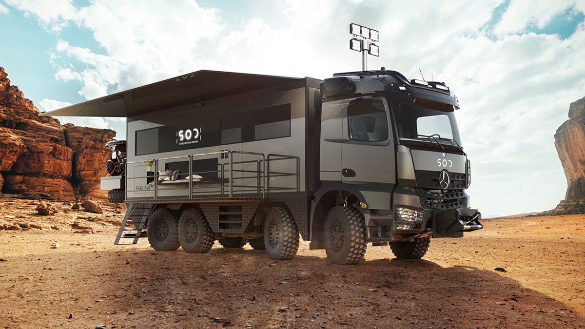 The SOD Peak 8X6 Is Mercedes Arocs Turned Into A RV - DriveSpark