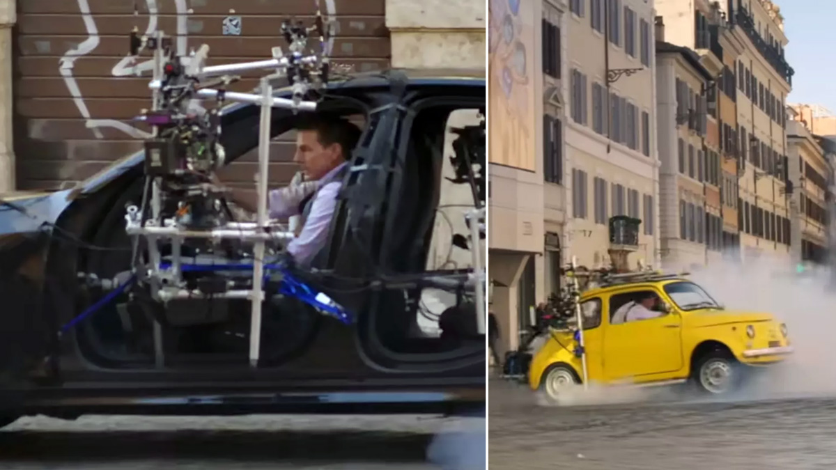 Tom Cruise Drifts BMW 5 Series & Fiat 500 One Handed In Rome For ...
