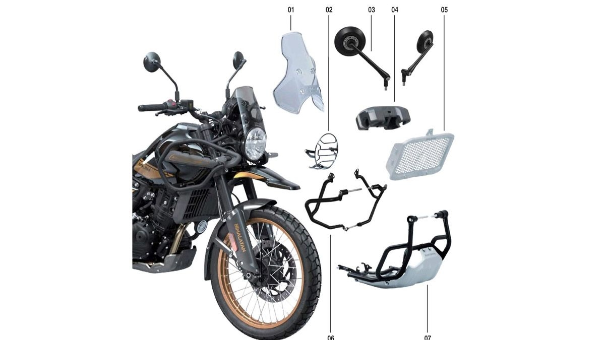 Royal Enfield Himalayan 452 Accessory Details Out - DriveSpark News