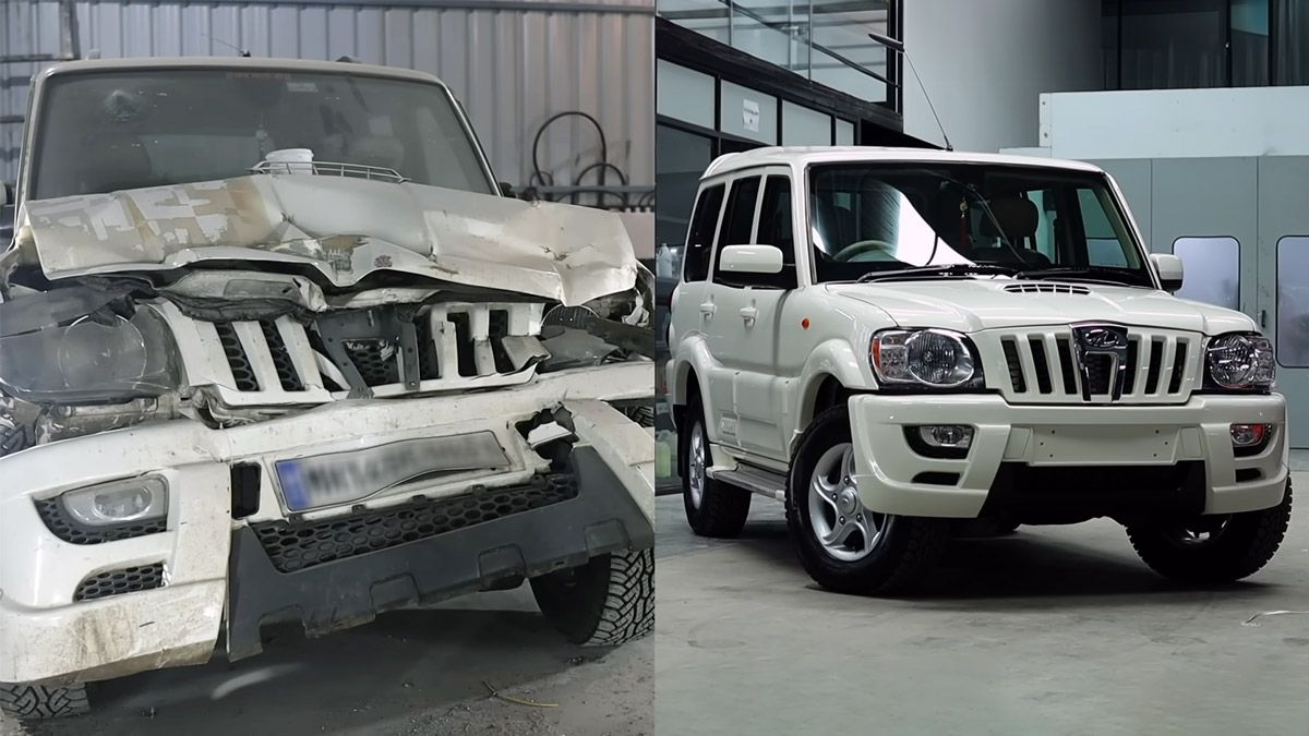 Resurrection Of A Crashed Mahindra Scorpio: An Expert Repair Job ...