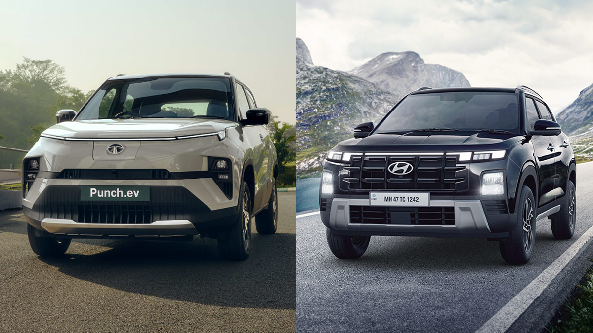 Tata Punch EV Vs 2024 Hyundai Creta: Base Variant Comparison, Save More ...