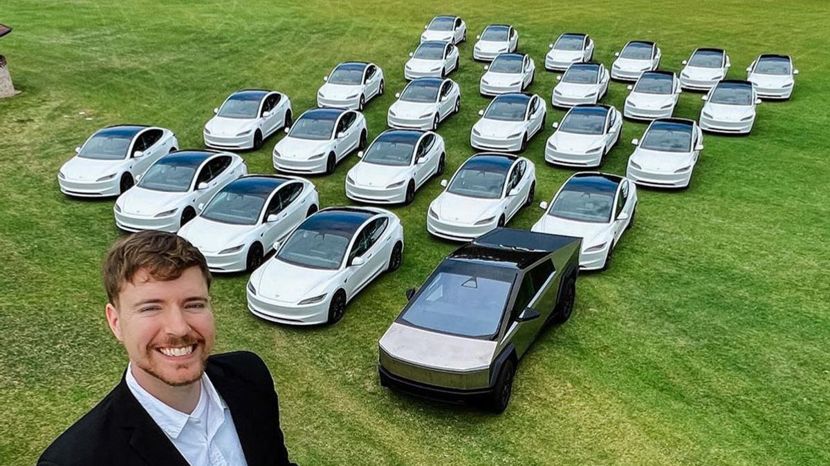 Mr Beast Celebrates 26th Birthday With A 26 Tesla Giveaway - DriveSpark ...