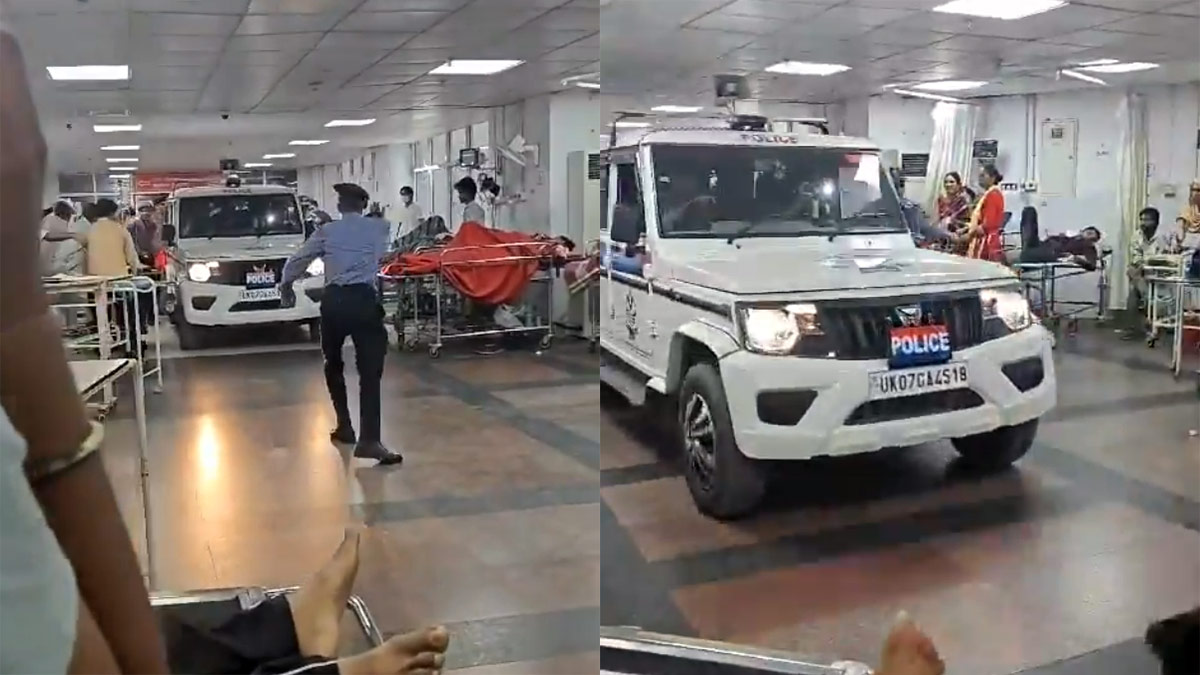 Police Car Enters AIIMS Rishikesh's Emergency Ward: A Controversial ...