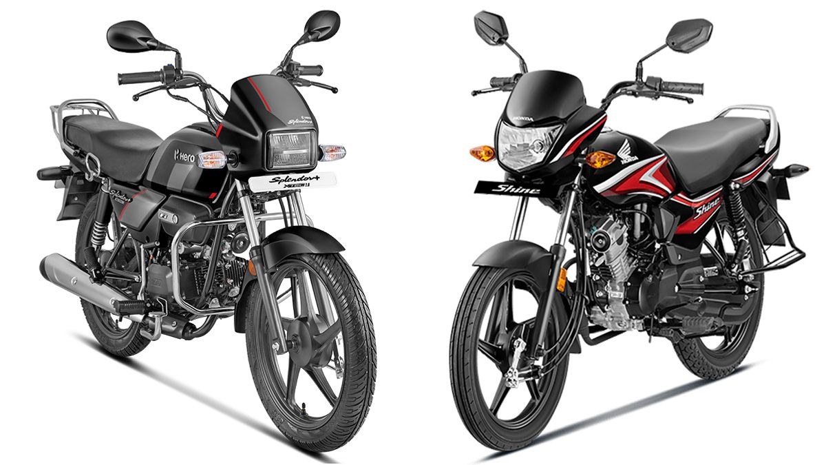 Hero Splendor Plus Xtec 2.0 Vs Honda Shine 100: Battle Of The Commuters ...