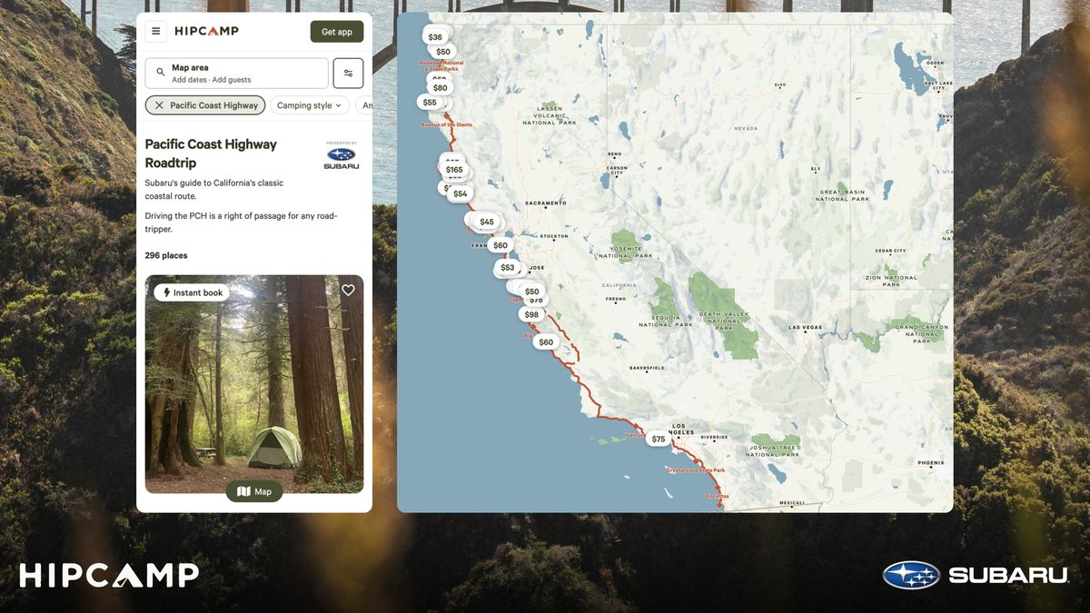 Hipcamp And Subaru Unveil EV-Ready American Roadtrip Routes ...