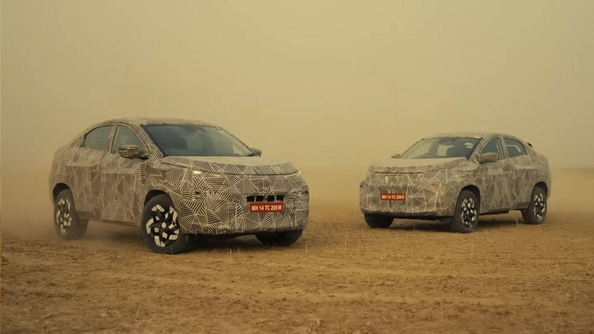 Tata Curvv EV & ICE Teasers Reveal Exciting Details - DriveSpark News